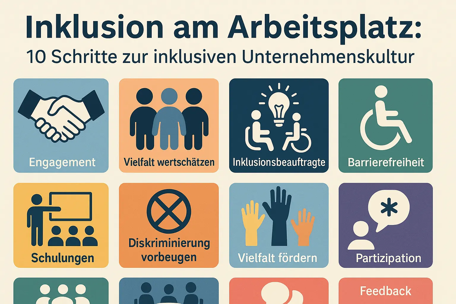 10 Schritte zur inklusiven Unternehmenskultur